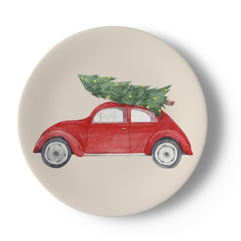 Classic Christmas Scene Plate – Fox & Park